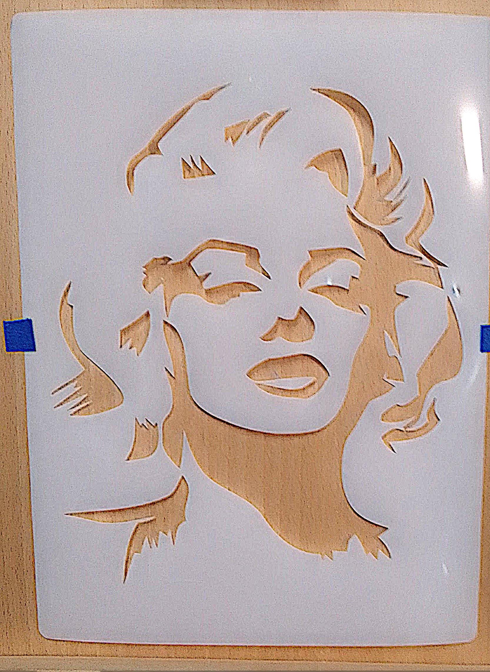 Model Airbrush Art Stencil Female Artists Template Ships Worldwide. - Etsy