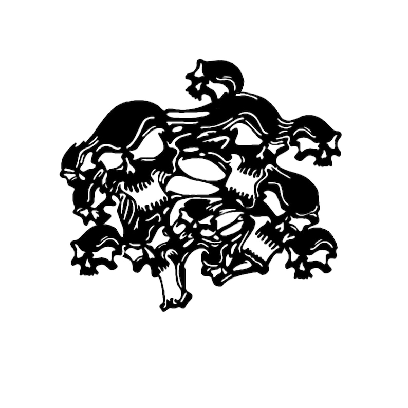 Skulls Stencil Template Art Airbrush Stencil Stack of Skulls Artist ...