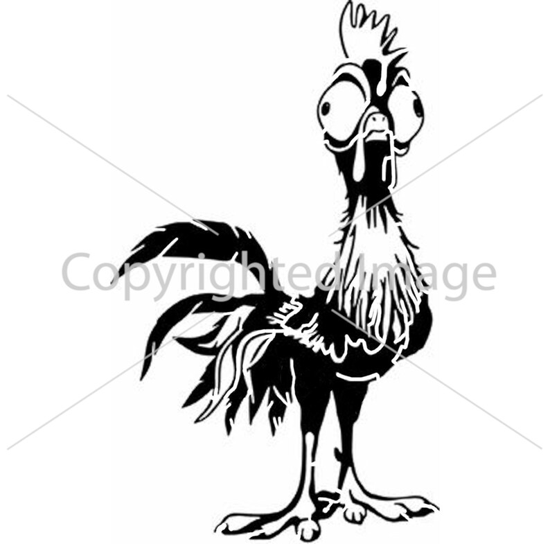 Chicken Man Airbrush Art Stencil Available in 3 Sizes Mylar Ships ...