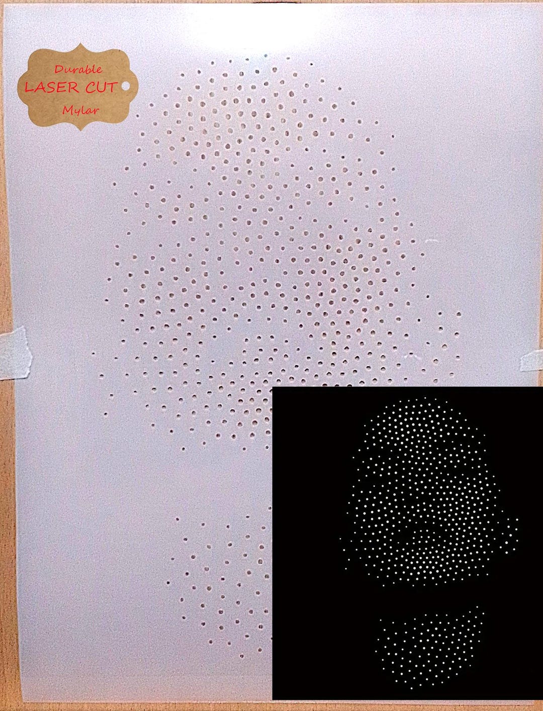 Dot Face Airbrush Stencil Template Mylar Ships Worldwide. - Etsy