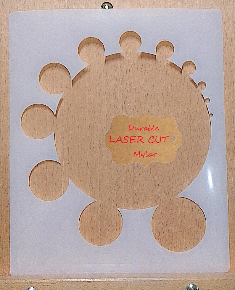 Circles Template Art Airbrush Stencil Artists Circle Template Mylar ...