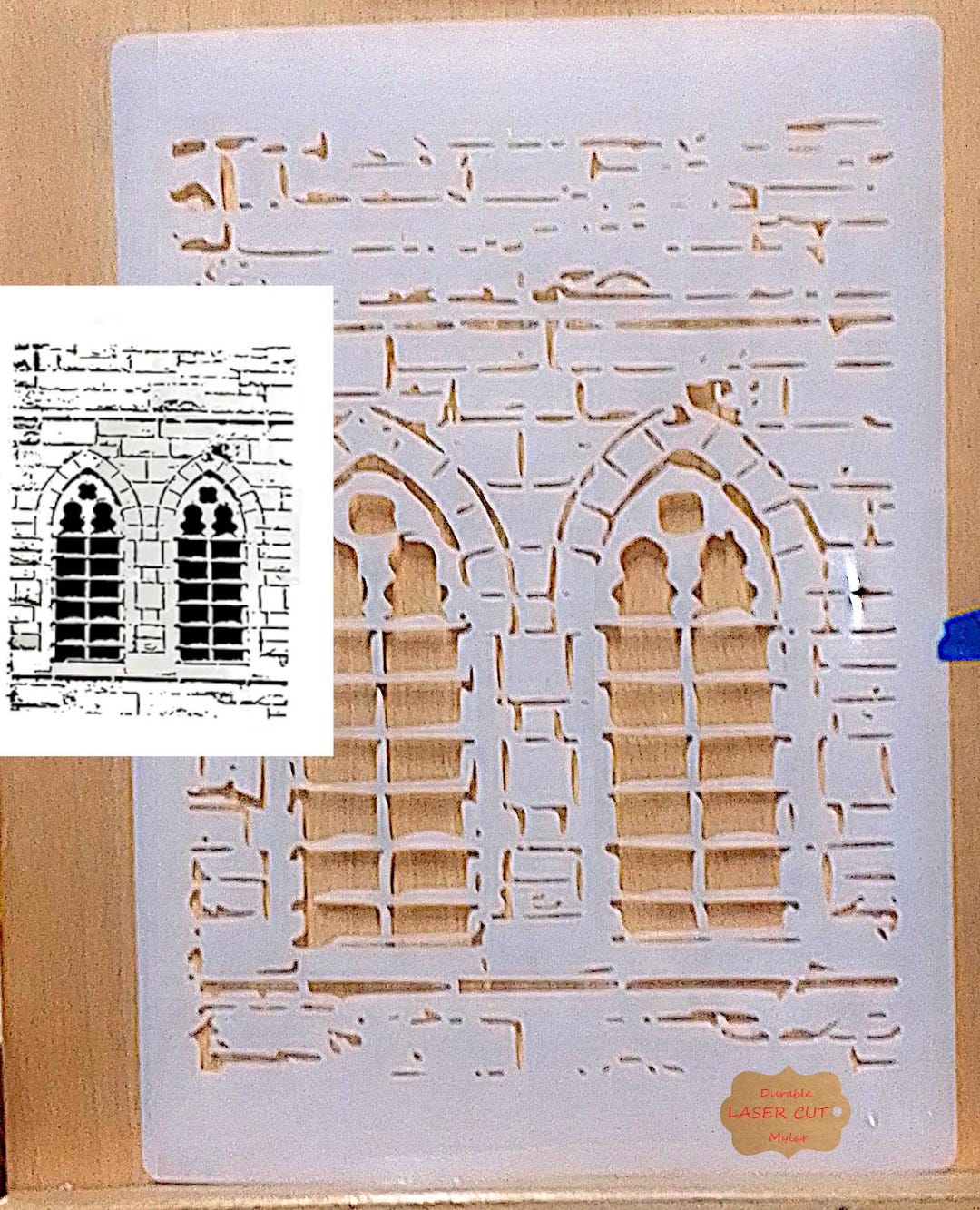 Stone Building Stencil Airbrush Art Artists Building Template - Etsy