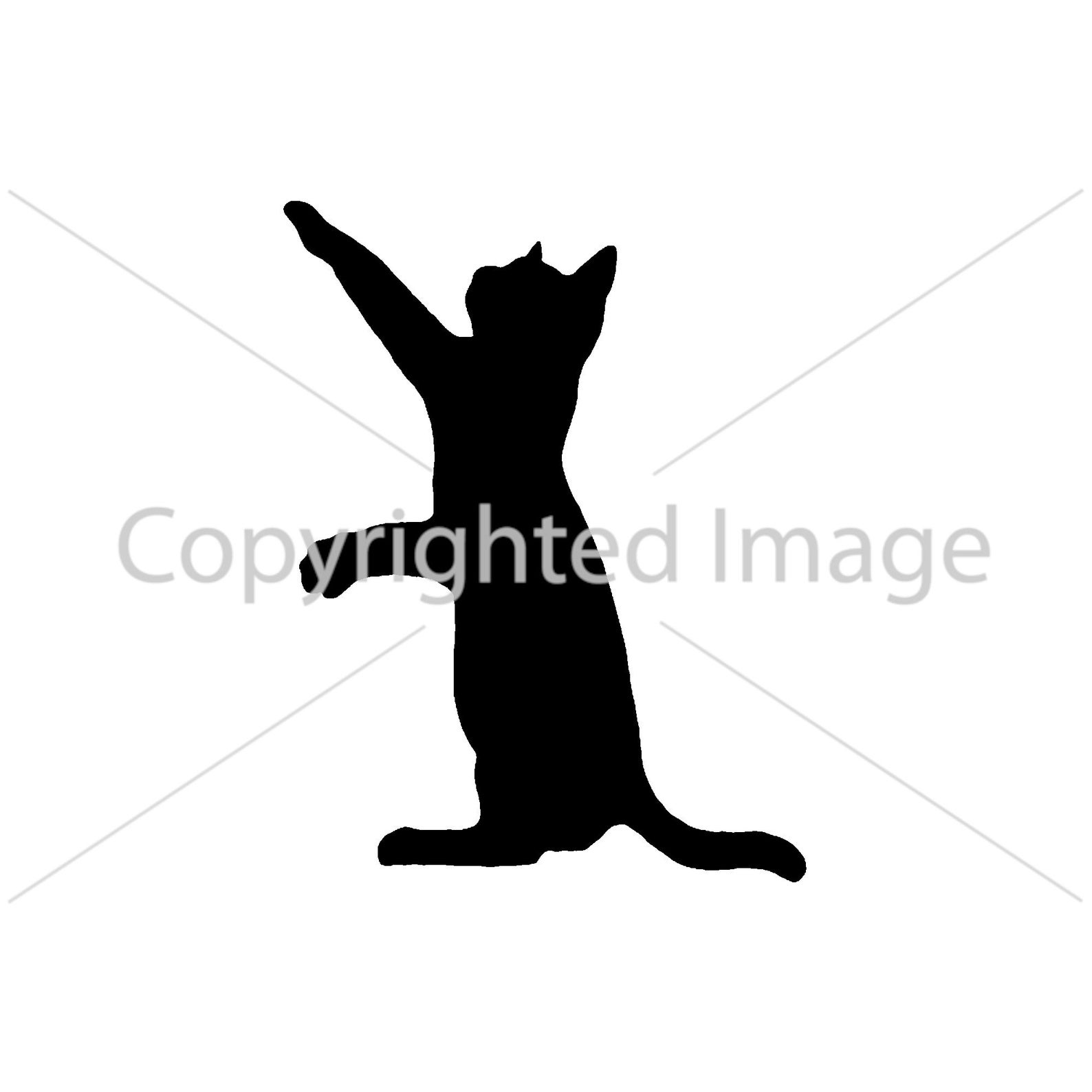 Cat Reaching Airbrush Stencil 300 Micron Ships Worldwide. - Etsy