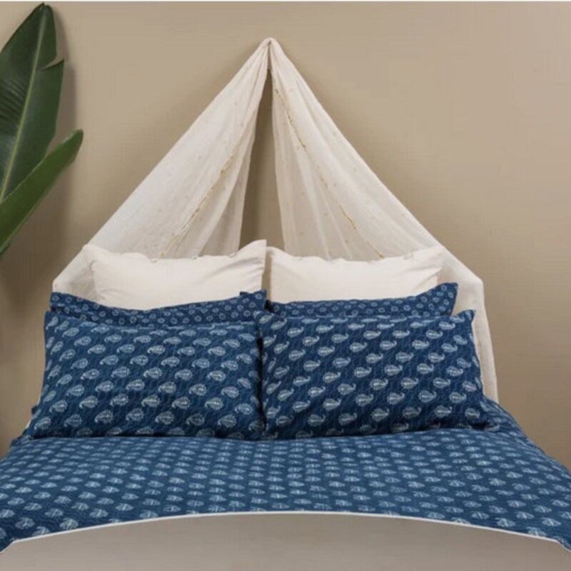 Indigo Bedding - Etsy