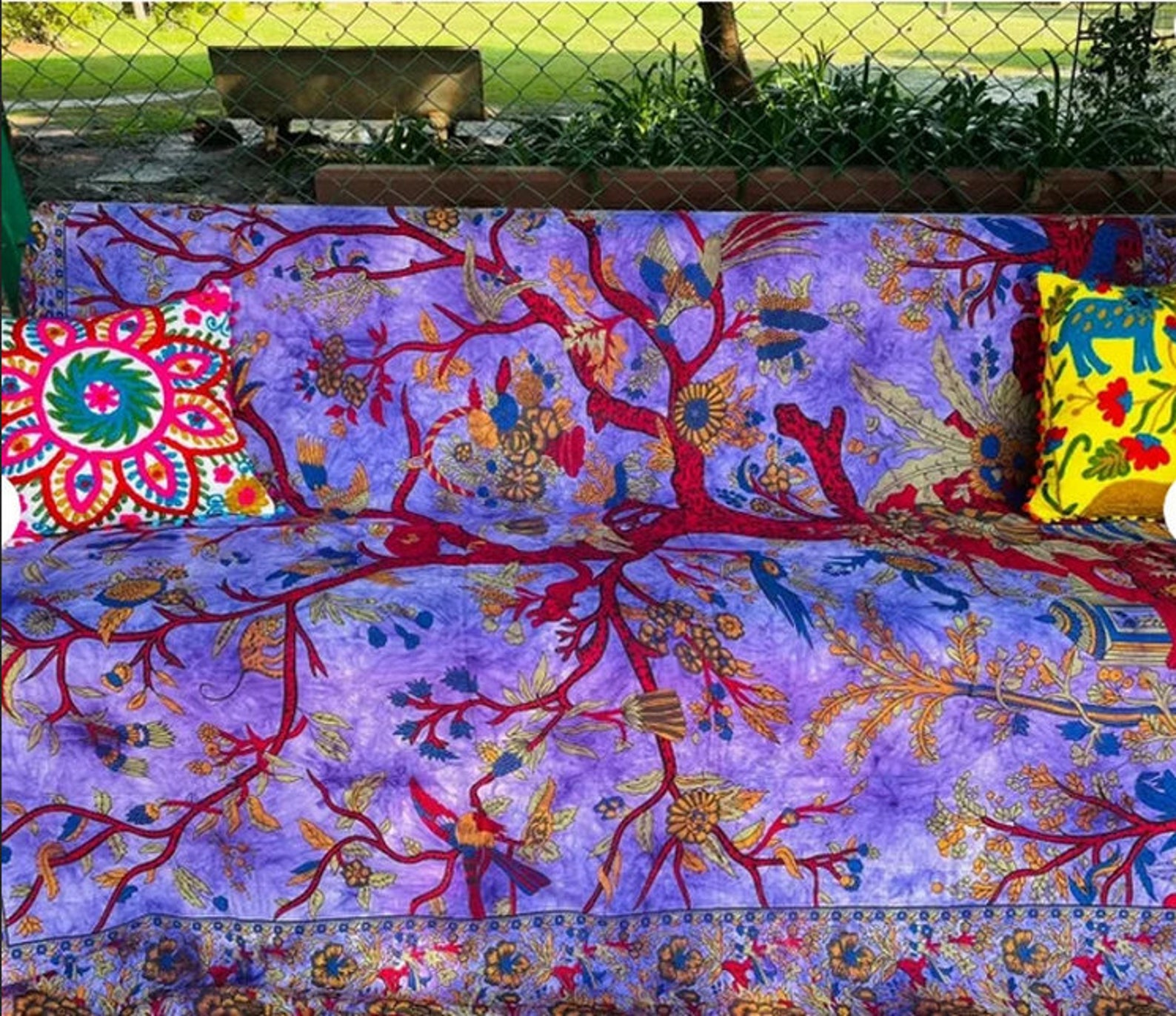 100 % Cotton Soft Couch Cover Mandala Sheets Bedroom Couch Bohemian ...