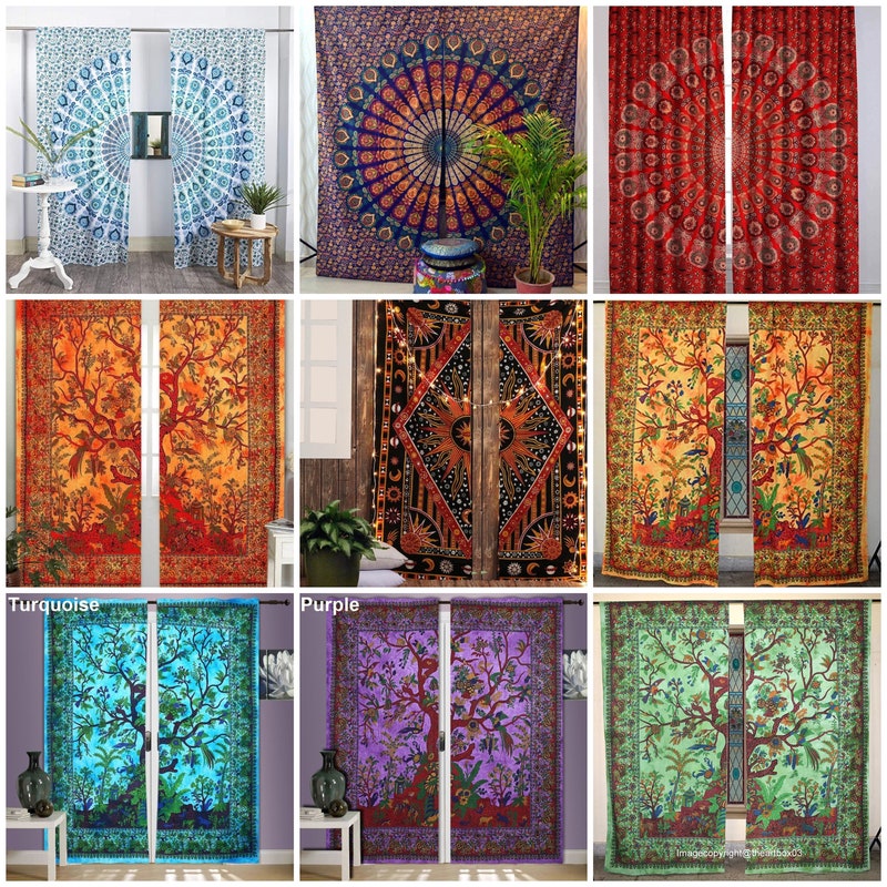 Indian Curtains - Etsy