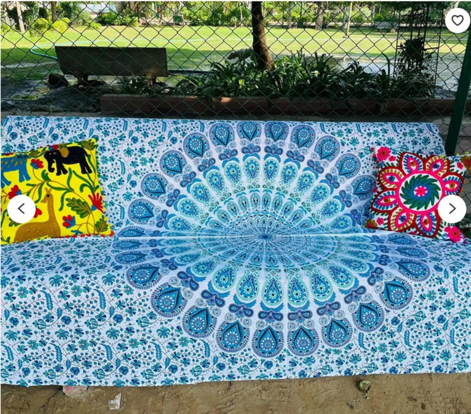 100 % Cotton Soft Couch Cover Mandala Sheets Bedroom Couch Bohemian ...