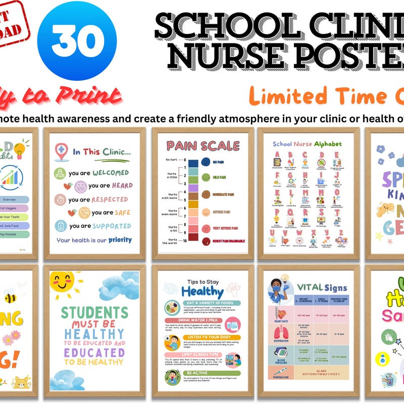 School Nurse Posters - Etsy