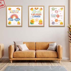 30 Calm Down Corner Poster for Classroom, Feeling List Emotion Chart ...
