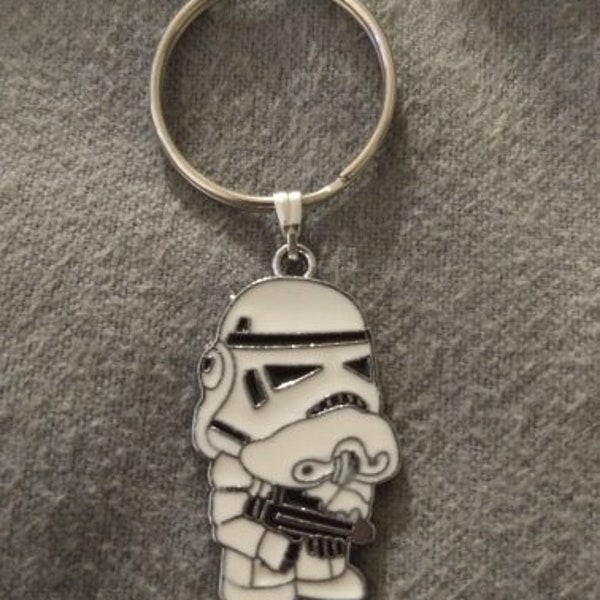 Storm Trooper Keychain - Etsy
