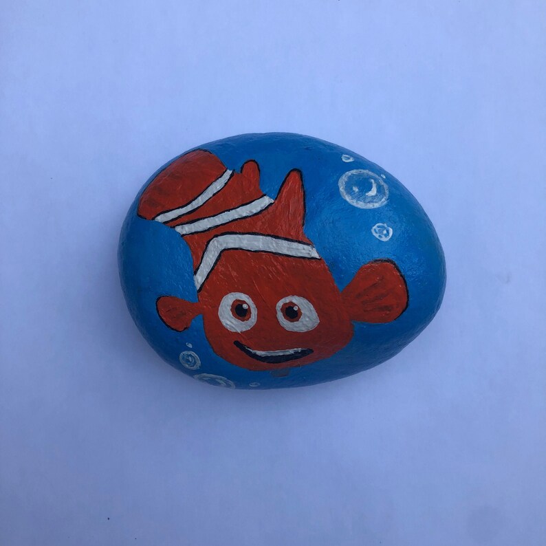 Nemo Hand Painted Rock - Etsy