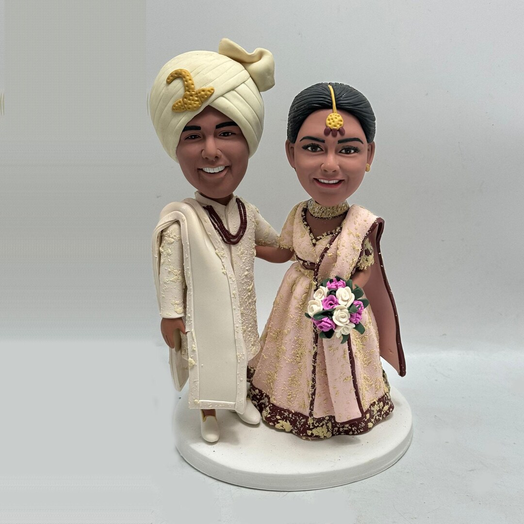 Wedding Cake Topper Bride and Groom, Personalized Wedding Cake ...