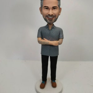 Custom Man Bobble Head for Father's Day, Personalized Birthday ...