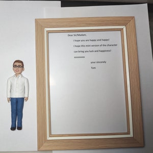 Customized Photo Frame Bobblehead, Mini Version Doll, Anniversary Gift ...