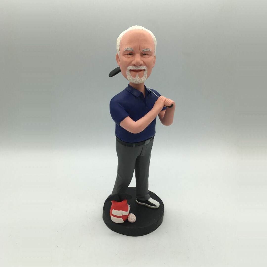 Custom Playing Golf Bobbleheads,gift for Him,birthday Gift,custom Golf ...