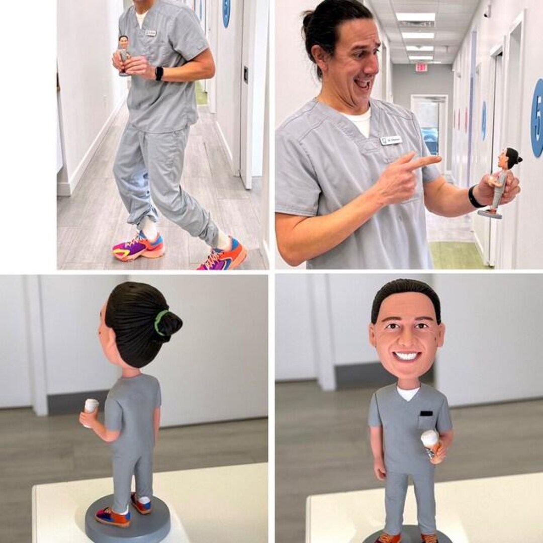 Custom Male Doctor Bobbleheads , Birthday Gifts for Doctor,the Doctor ...