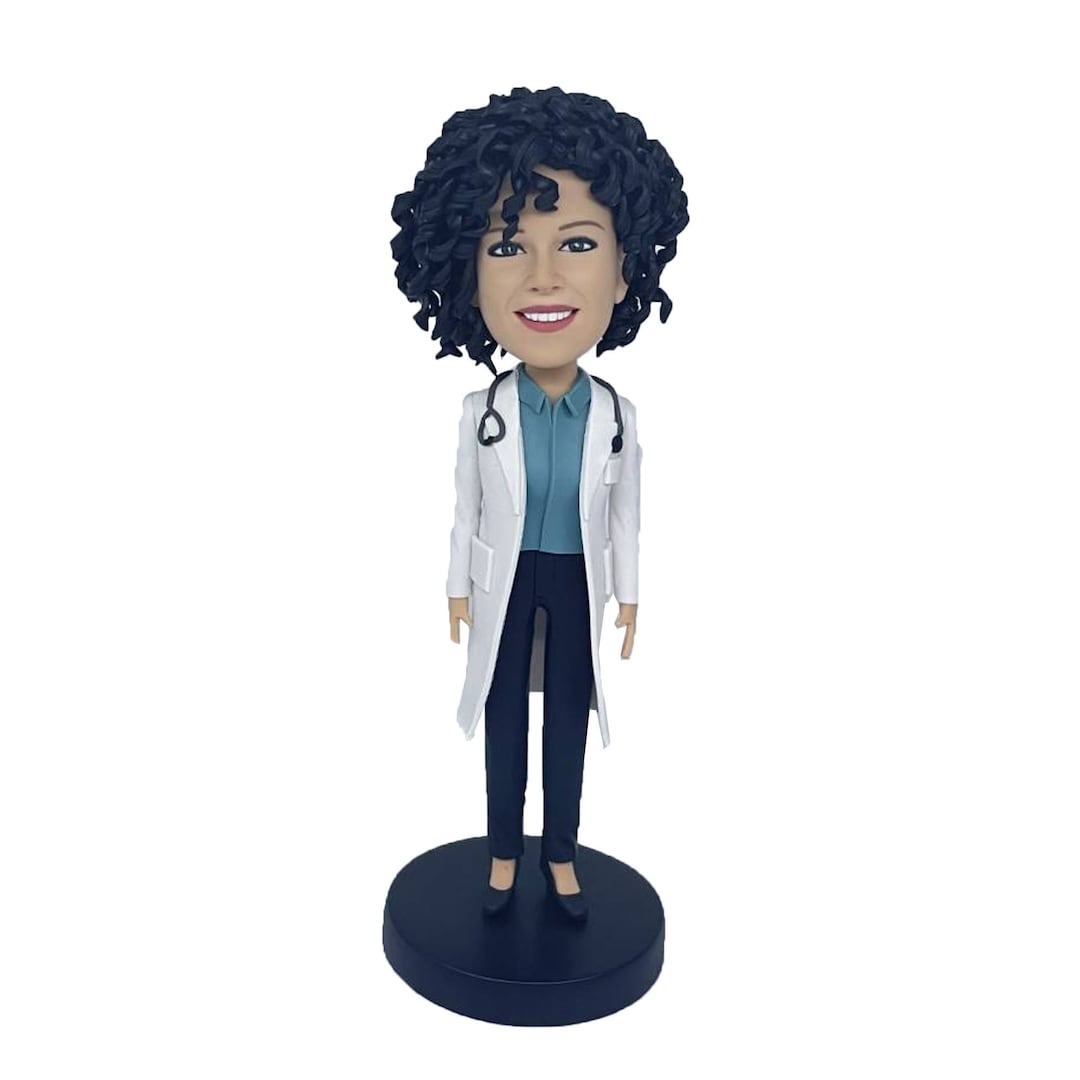 Custom Bobblehead Female Doctor, Graduation Gifts for Female Doctors ...