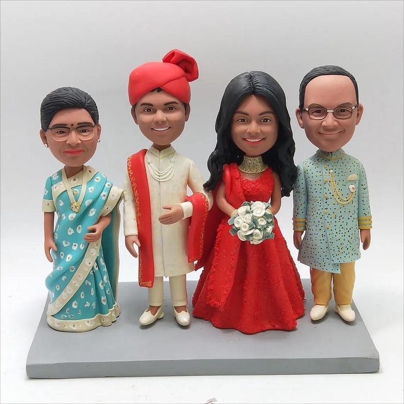 Custom Bobblehead Wedding Cake Topper-a Personalized Keepsake ...