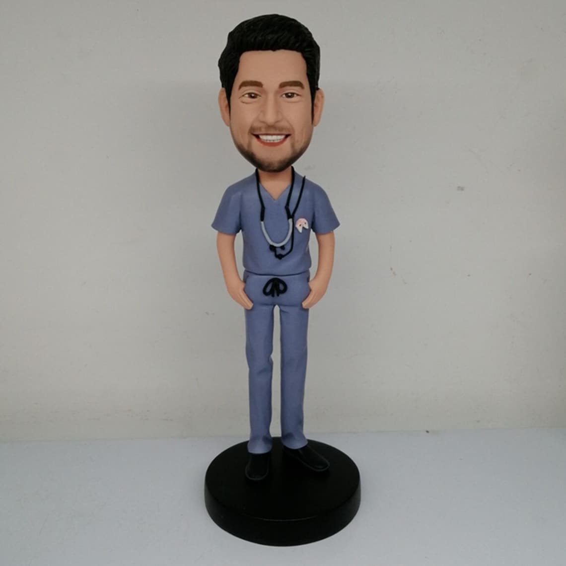 Custom Male Doctor Bobblehead in Blue Scrubs christmas Gifts - Etsy