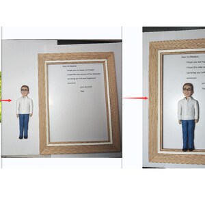 Customized Photo Frame Bobblehead, Mini Version Doll, Anniversary Gift ...