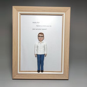 Customized Photo Frame Bobblehead, Mini Version Doll, Anniversary Gift ...