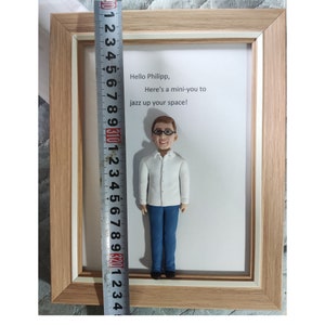 Customized Photo Frame Bobblehead, Mini Version Doll, Anniversary Gift ...
