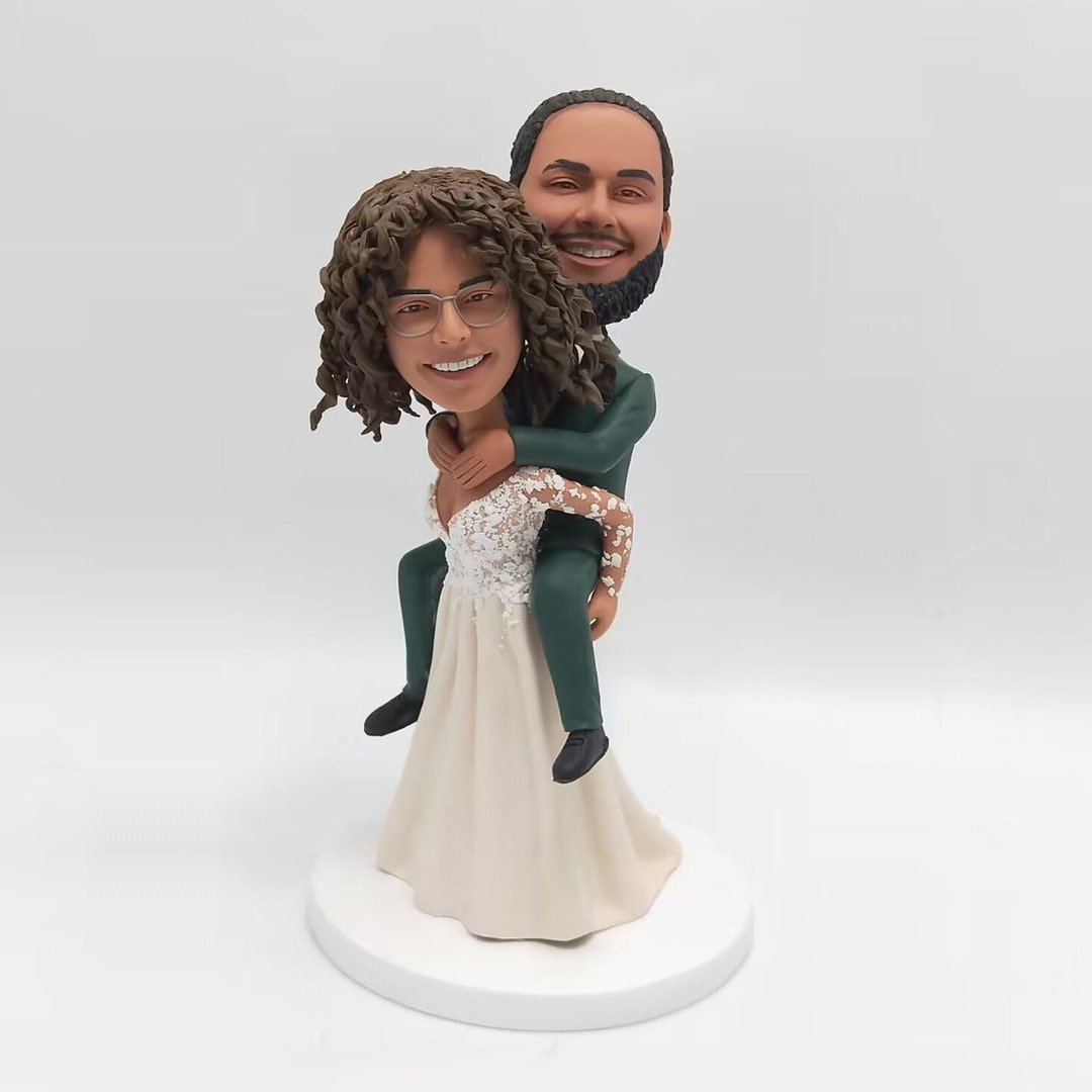 Custom Bobblehead Wedding Cake Topper, Personalized Wedding Cake ...