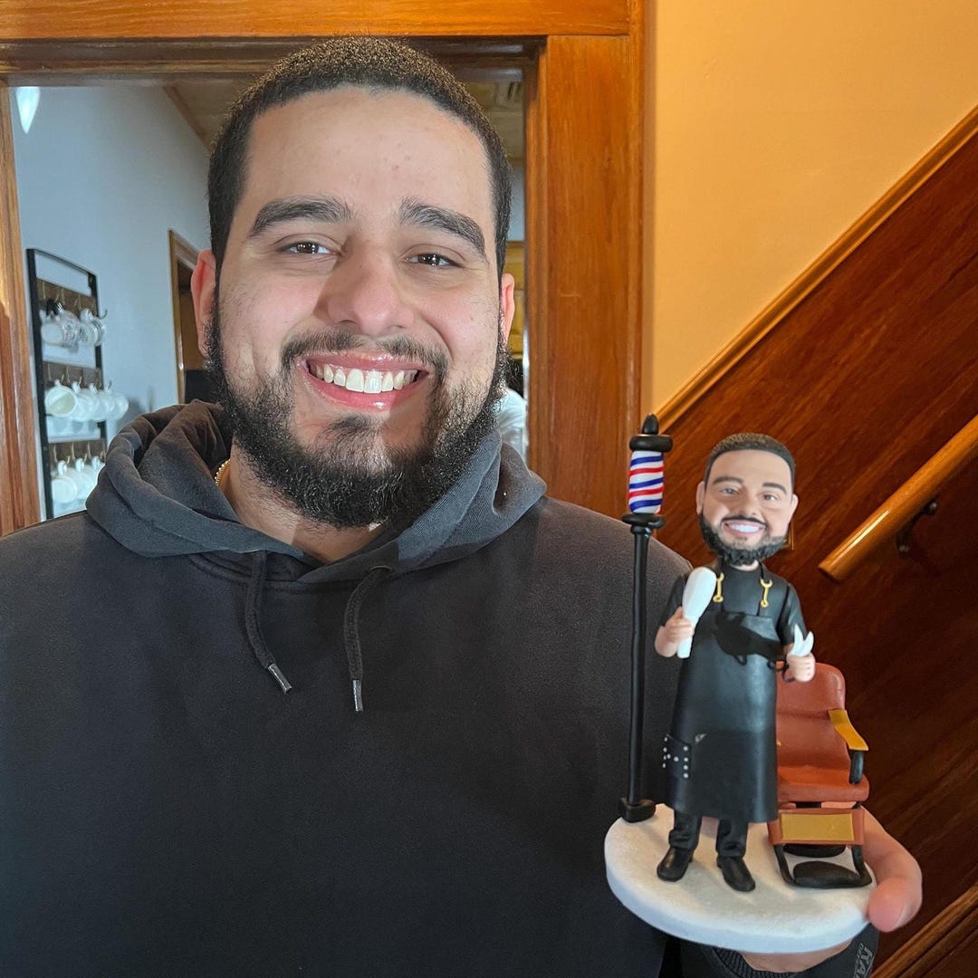 Custom Male Barber Bobblehead,unique Gift for Hairdressers,barber in ...