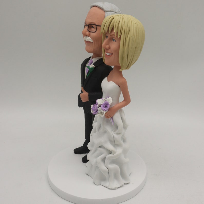 Custom Bobblehead Wedding Cake Topper, Custom Figurine Wedding Cake ...