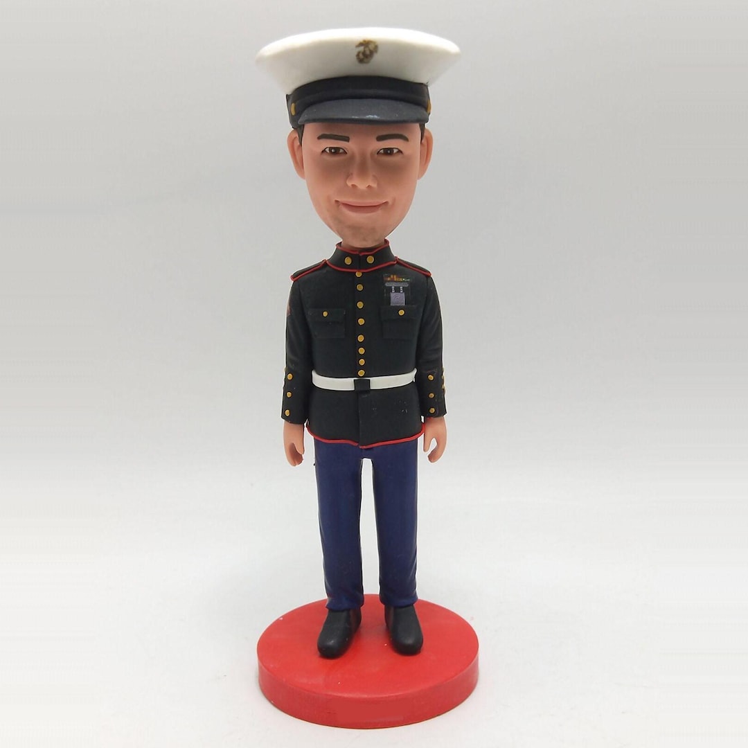 Customized Marine Corps Bobblehead, Personalized Military Figure,unique ...