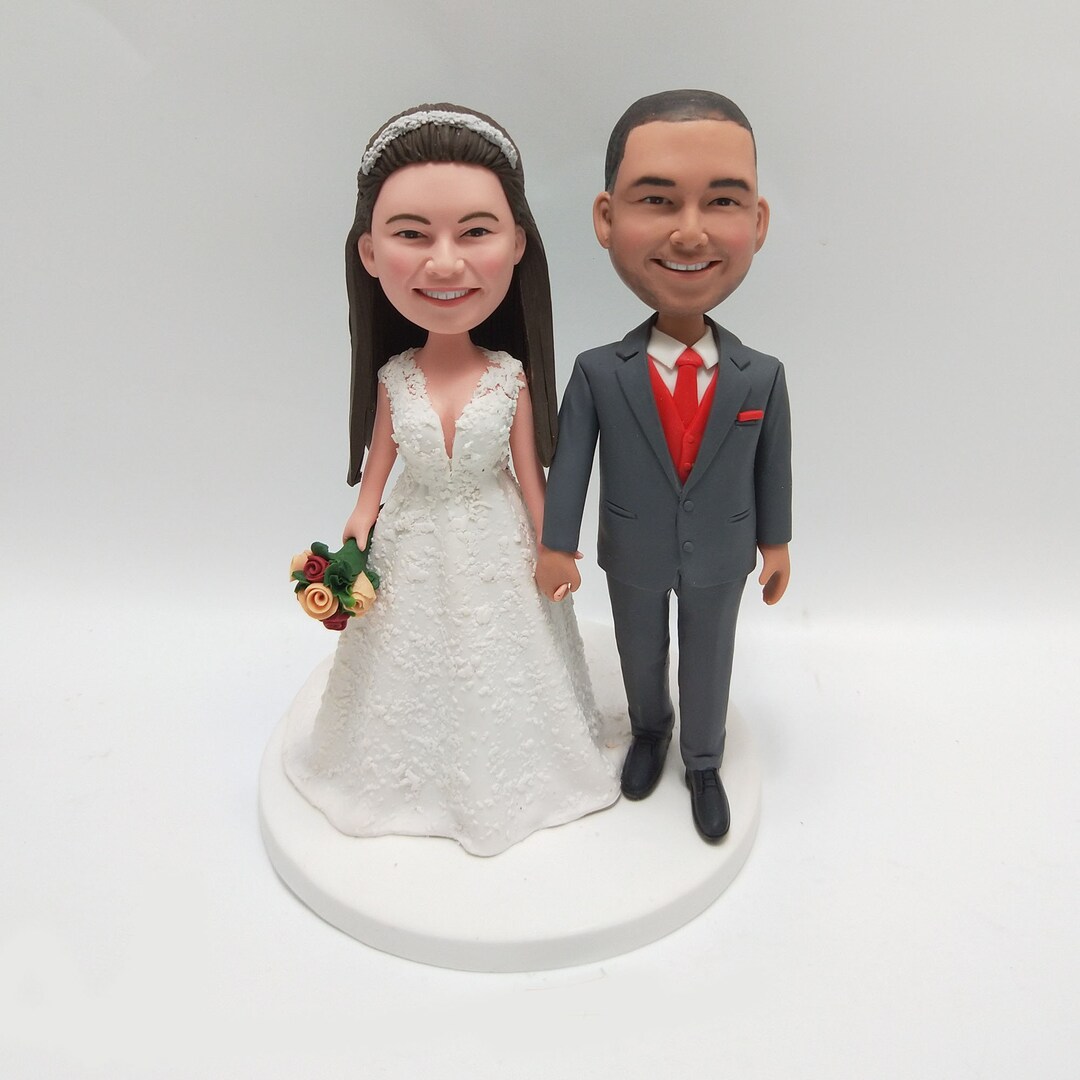 Custom Bobblehead Wedding Cake Topper, Personalized Wedding Cake ...