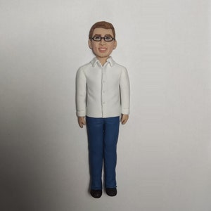 Customized Photo Frame Bobblehead, Mini Version Doll, Anniversary Gift ...