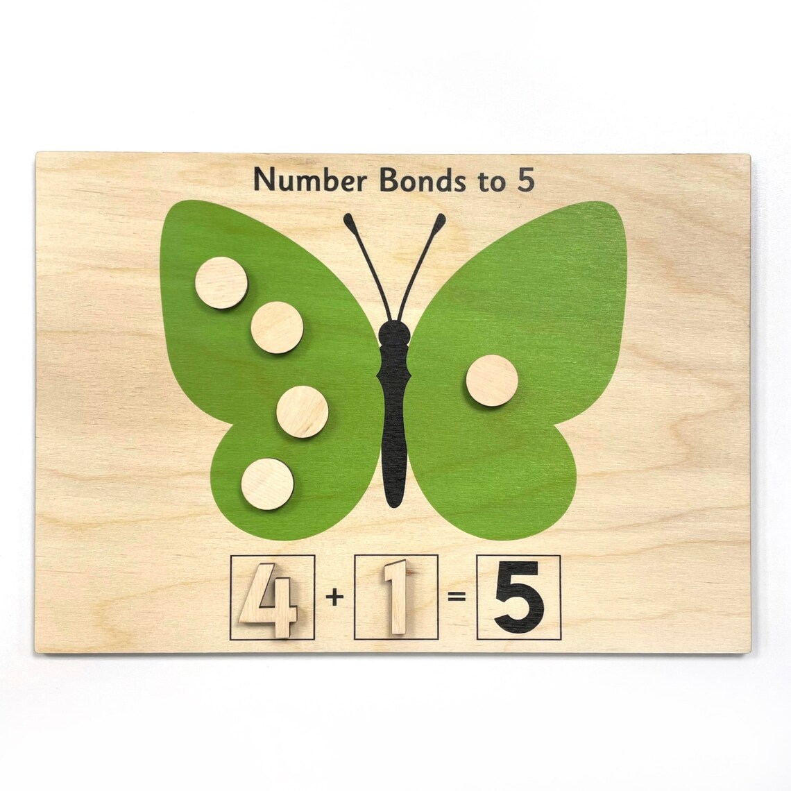EYFS Number Bonds Classroom Wooden Tool Board Counting Early Years ...