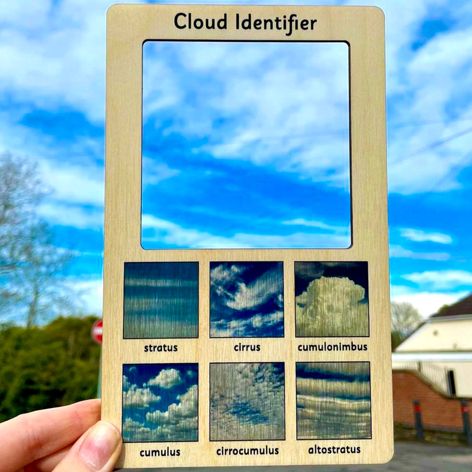 Wooden Cloud Identifier for Kids Montessori Learning Tool for | Etsy