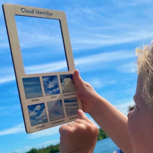Wooden Cloud Identifier for Kids Montessori Learning Tool for Children ...