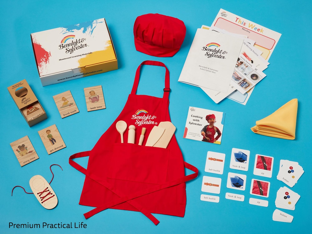 Practical Life Montessori Learning Box Ages 3-6 | Fine Motor Skills ...