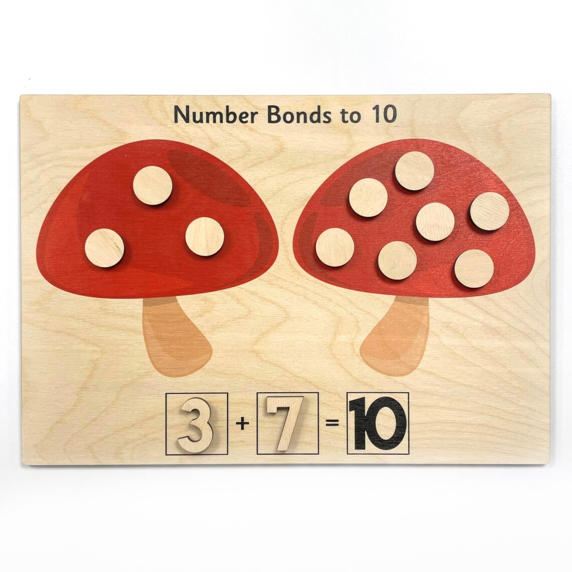 EYFS Number Bonds Classroom Wooden Tool Board Counting Early Years ...