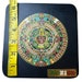 Aztec Black Wood and Metal Enameled Plaque Mexican Art "the Sun Stone ...