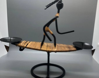 Surfboard Candle Holder - Etsy