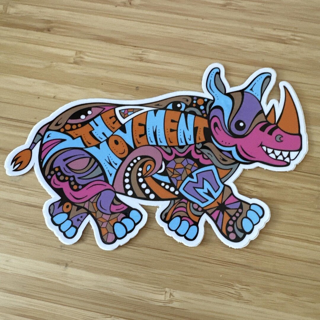 Rhino STICKER SLAP Grateful Dead Danny Steinman Not A Pin the Movement ...