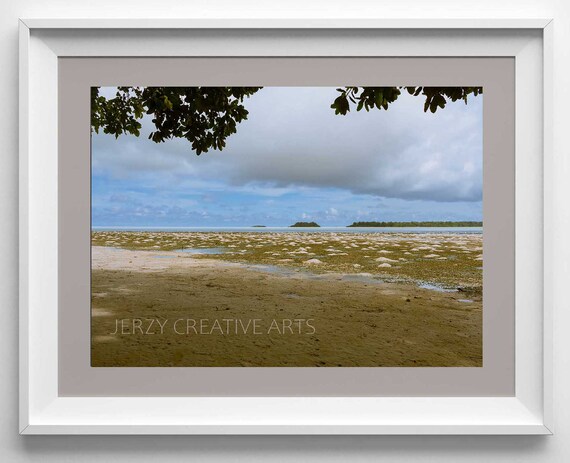Relaxing Beach Photo frameless Digital Download | Etsy