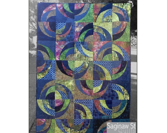 Blue Onion Quilt Pattern by Saginaw St Quilt Co | Printed Paper Pattern ...