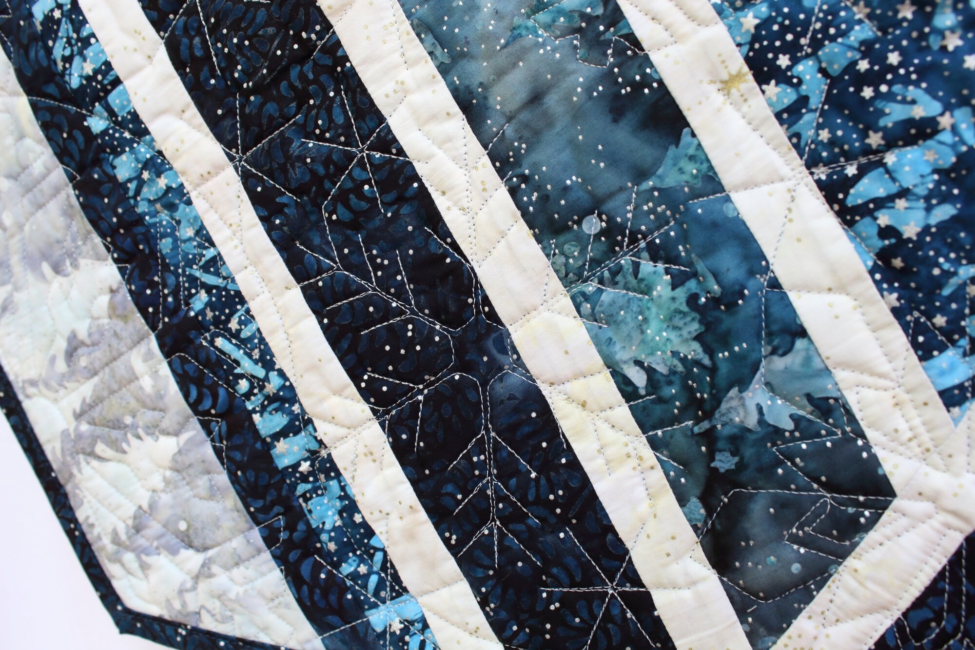 Magical Winter | Batik Blue | Table Runner - Etsy