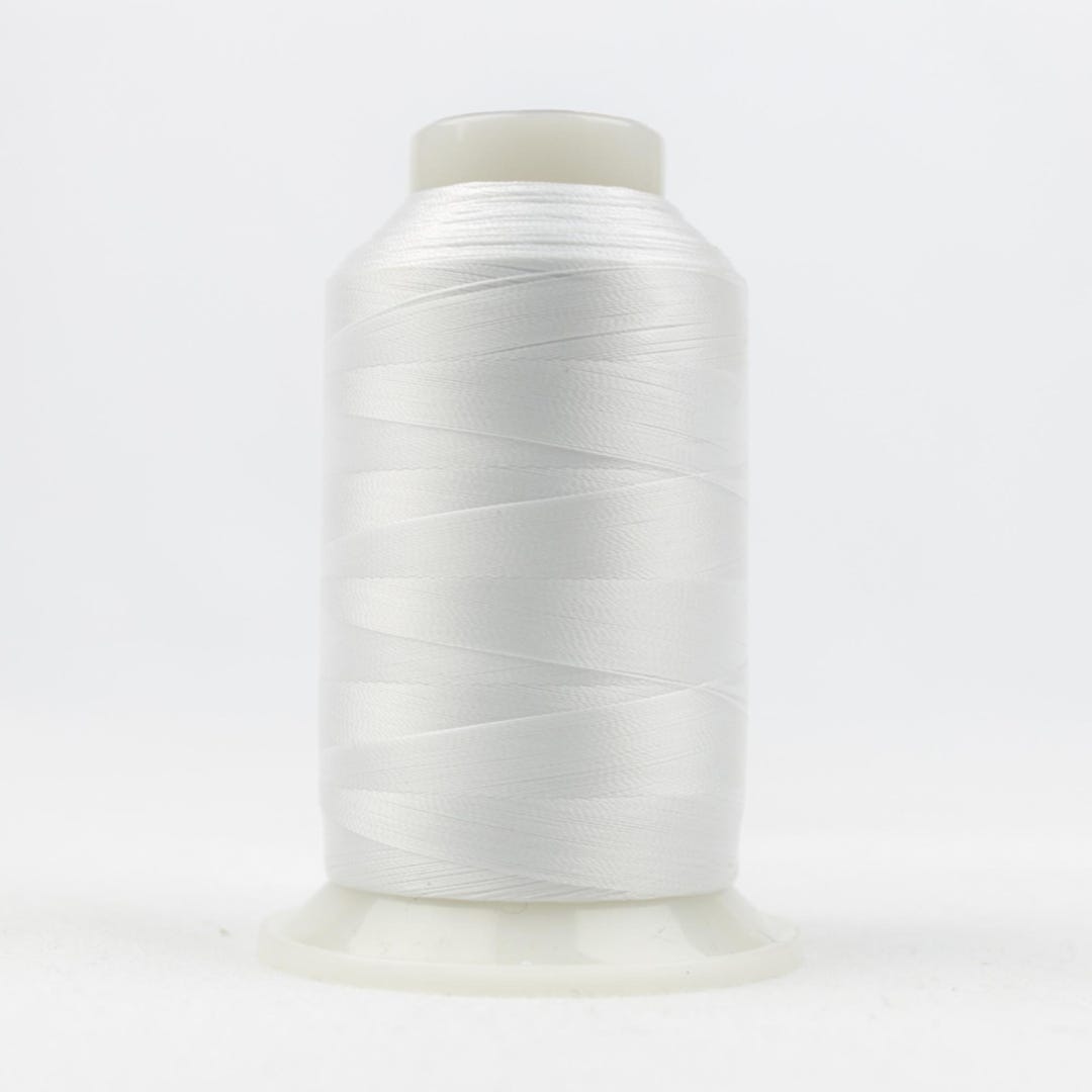 Decobob 80wt Cottonized Polyester Thread by Wonderfil | White | DB-104 | 2000M | Bobbin Thread ...