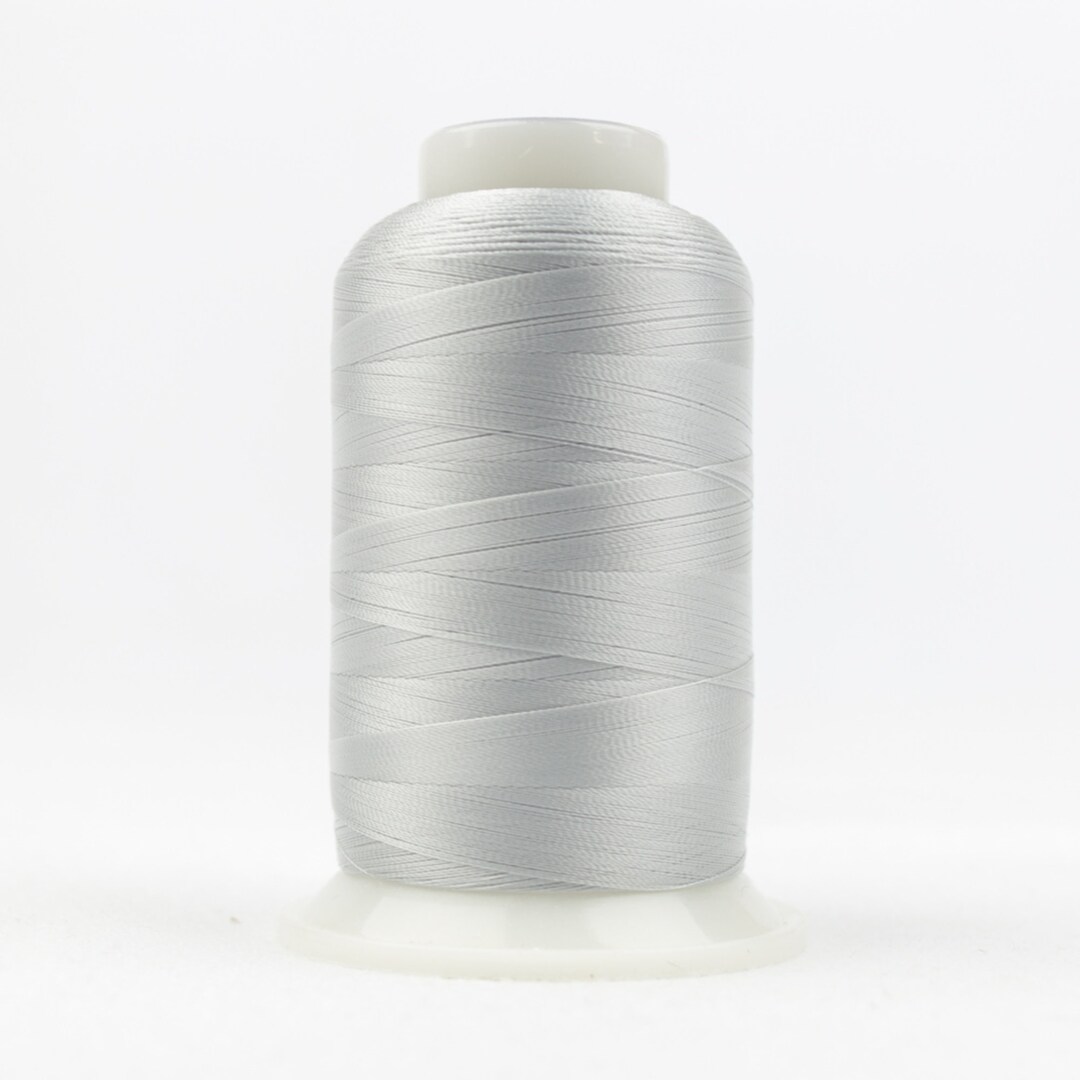 Decobob 80wt Cottonized Polyester Thread by Wonderfil | Dove Grey | DB-113 | 2000M | Bobbin ...