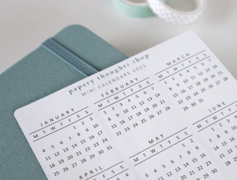 Bullet journal mini calendar printable - hisashows
