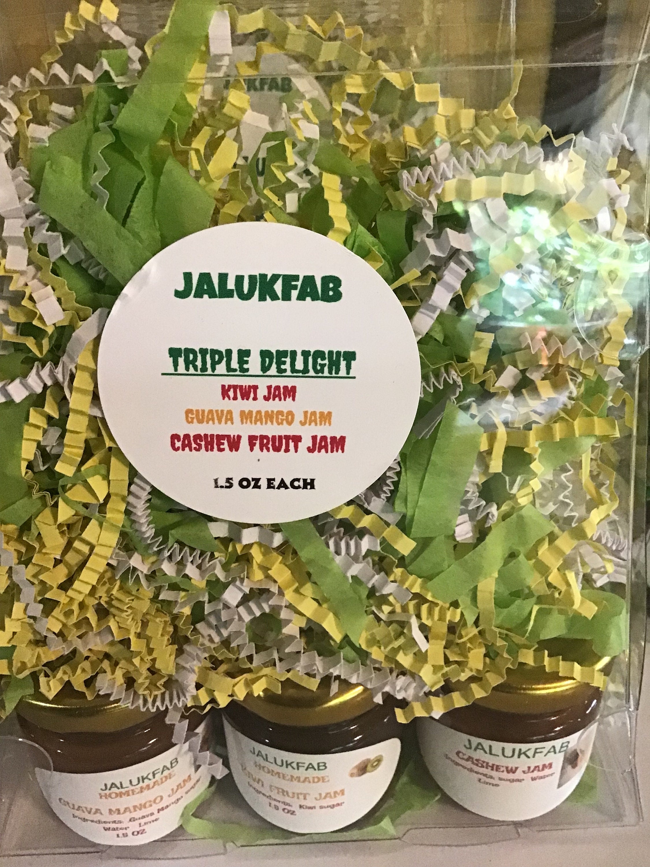 Triple Delight Exotic Jams . Homemade .cashew,guava, Kiwi,mango ...