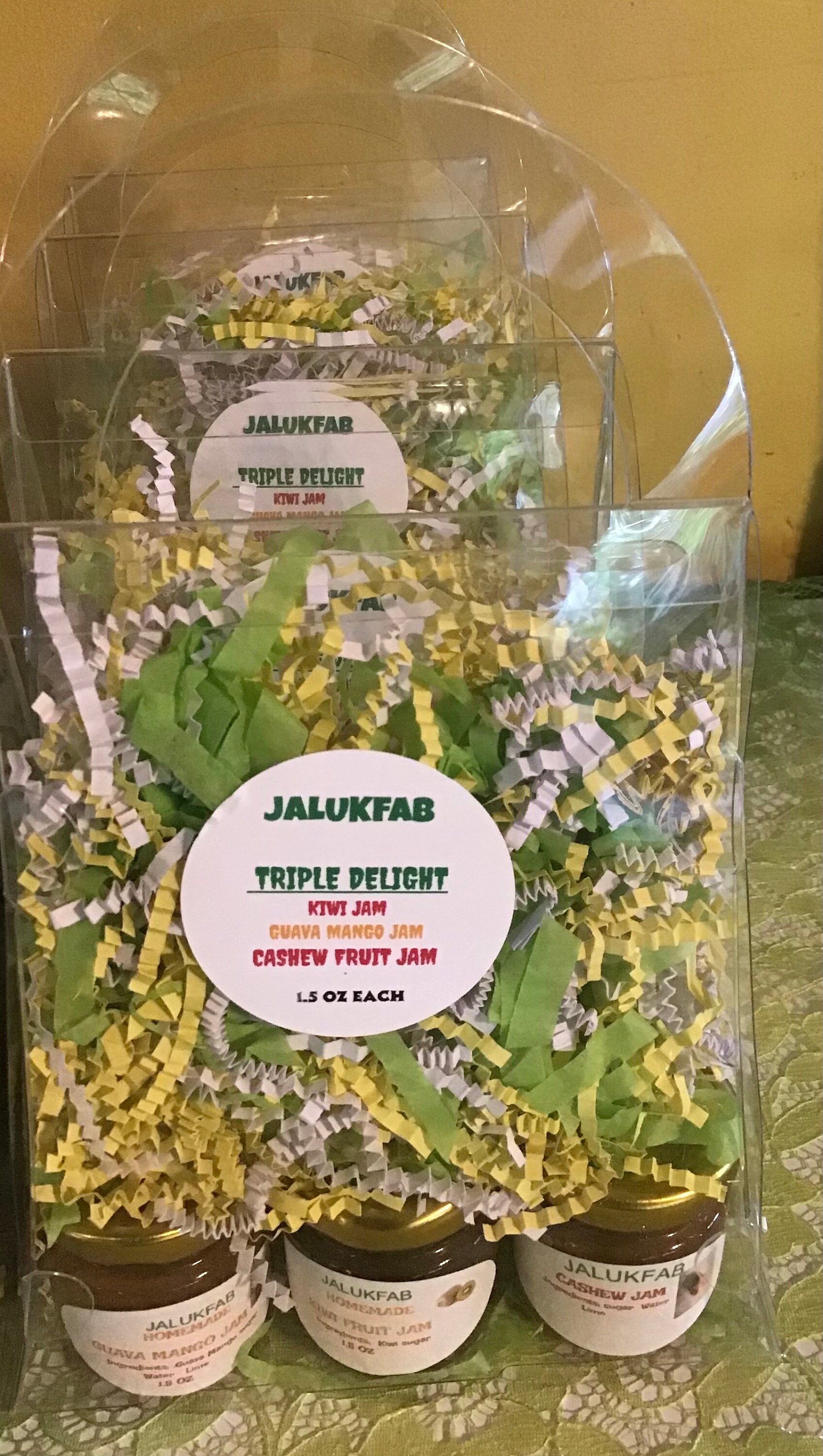 Triple Delight Exotic Jams . Homemade .cashew,guava, Kiwi,mango ...