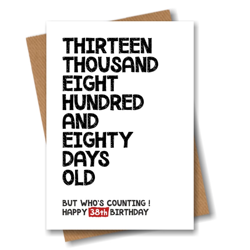 38th Birthday - Etsy