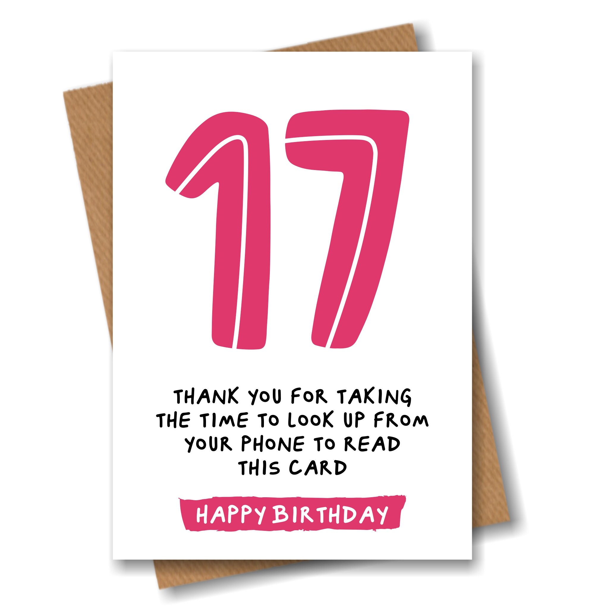 17th Birthday Card Funny Joke For 17 Year Old Etsy UK
